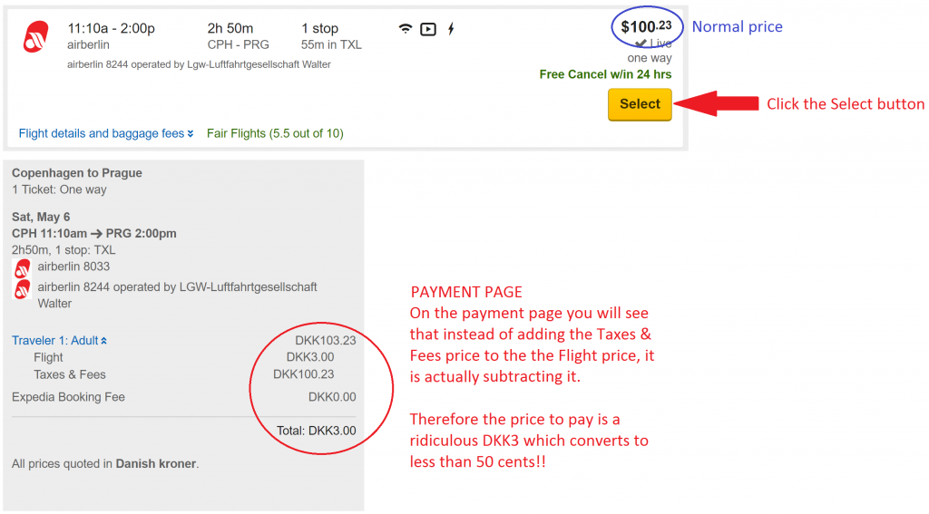 ERROR FARE: Expedia glitch pricing flights for 50 cents