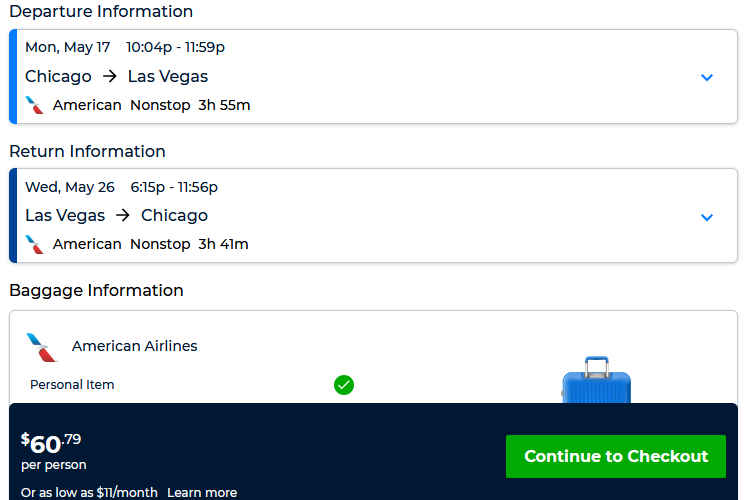 рџ ґ Non Stop From Chicago To Las Vegas Vice Versa For Only 60