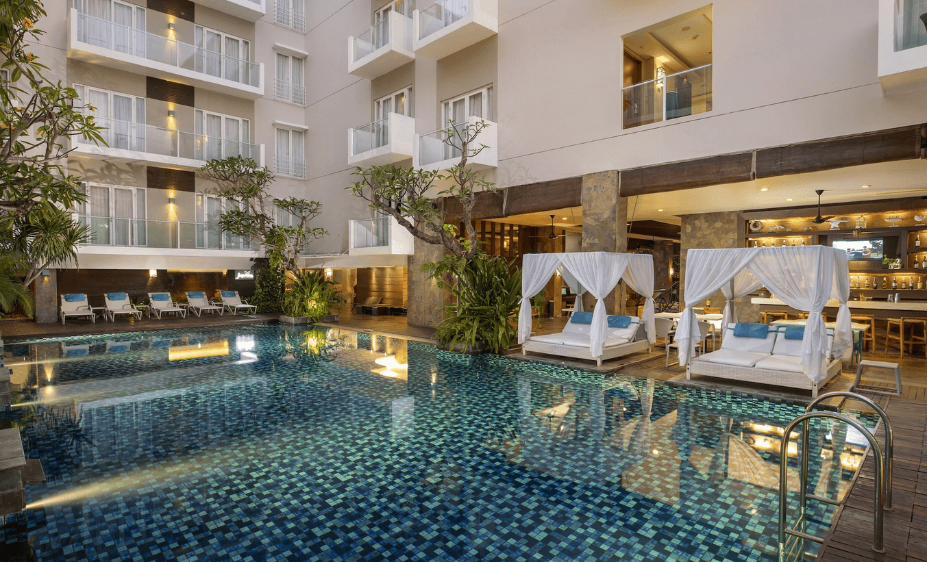4* Grand Ixora Kuta Resort in Bali, Indonesia for only $10 USD per night
