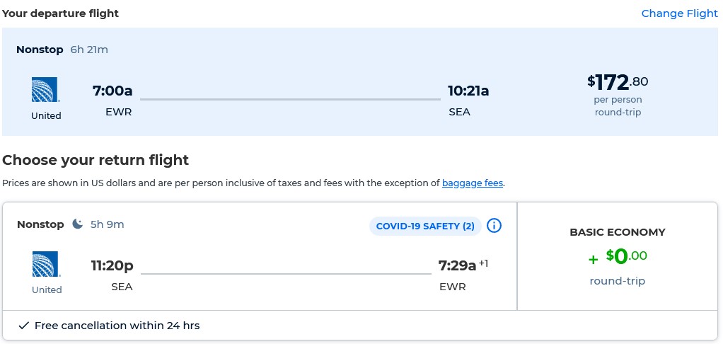 Non-stop from New York to Seattle (& vice versa) for only $172 ...