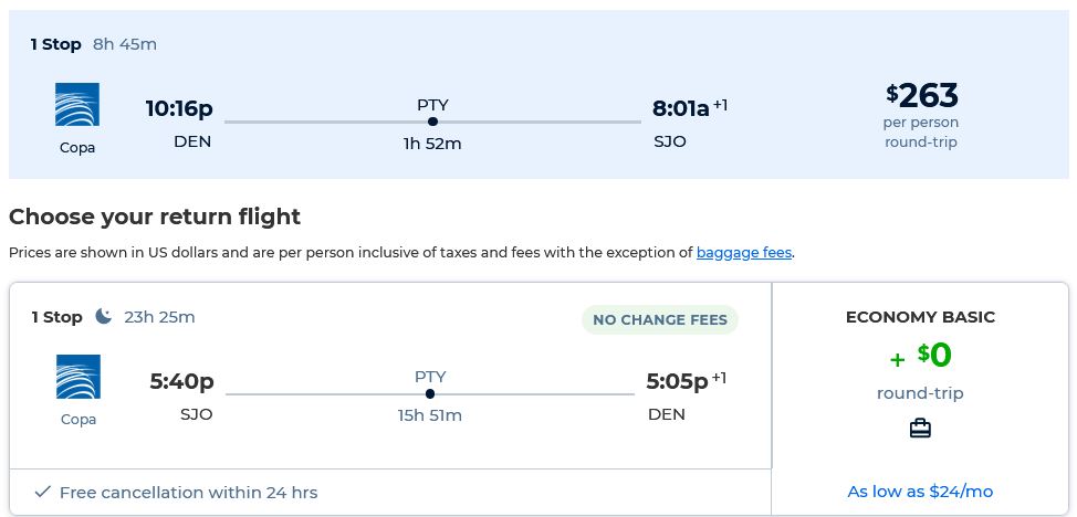 Denver, Colorado to San Jose, Costa Rica for only $263 roundtrip (Jan ...