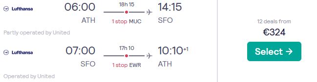 Athens, Greece to San Francisco, USA for only €324 roundtrip (Mar-Apr ...