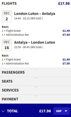 Non-stop flights from London, UK to Antalya, Turkey for only £17 ...